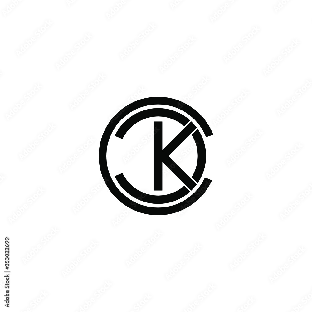 ckc letter original monogram logo design Stock Vector | Adobe Stock