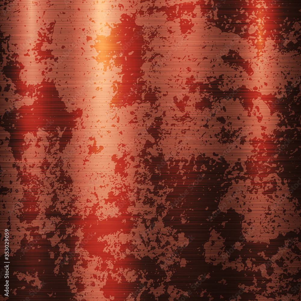 Bronze Rust Technology Background with Metal Texture Stock-Vektorgrafik ...