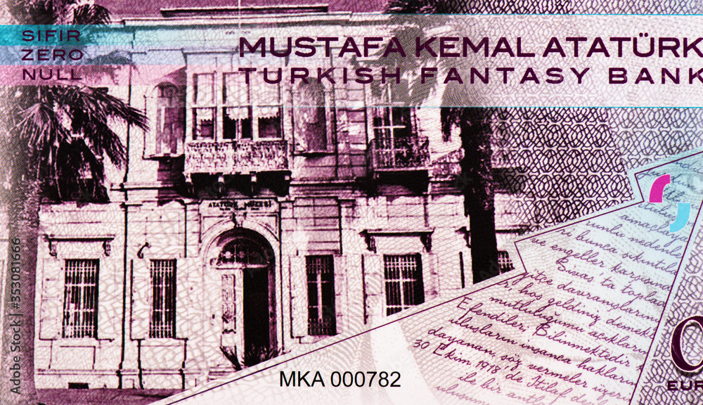 Mustafa Kemal Ataturk - first president of Turkey. Portrait photography ...