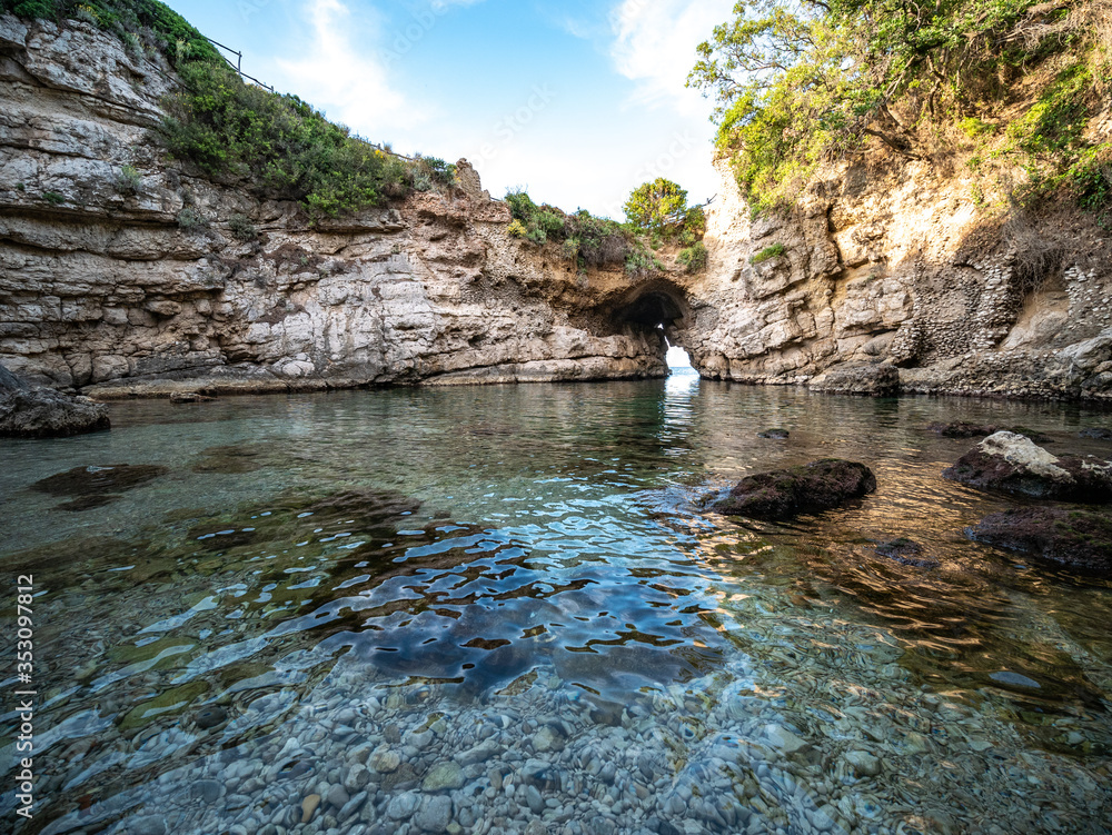 Ruins of roman Villa di Pollio Felice called Bagni della regina ...