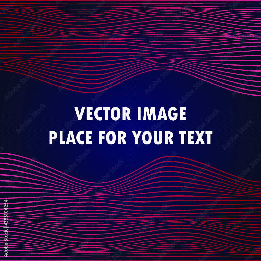 Abstract rippled or white lines pattern with wavy vibrant facture on ...