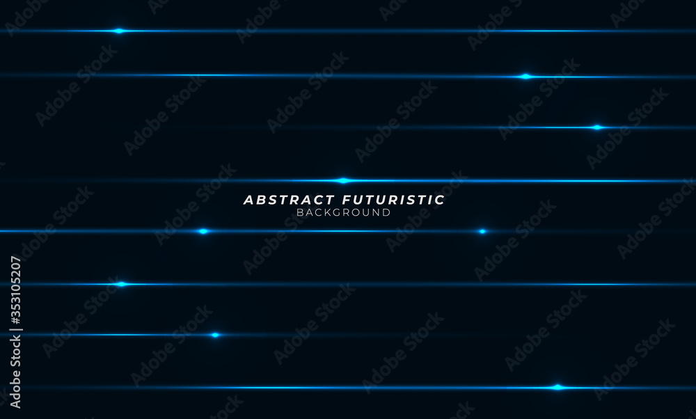 Abstract blue laser beams. Isolated on transparent black background ...