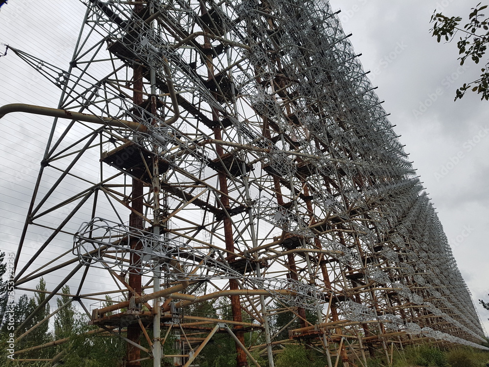 Duga Radar, a Soviet over-the-horizon radar (OTR) used as part of the ...