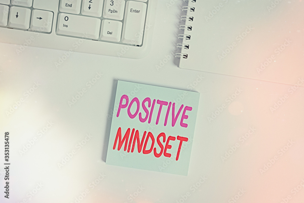 Handwriting text writing Positive Mindset. Conceptual photo mental ...