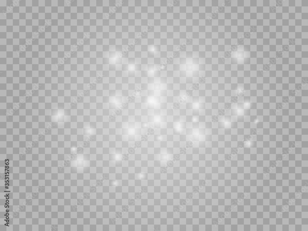 Shine light effect, png bright sparkle dust. Vector isolate Stock ...