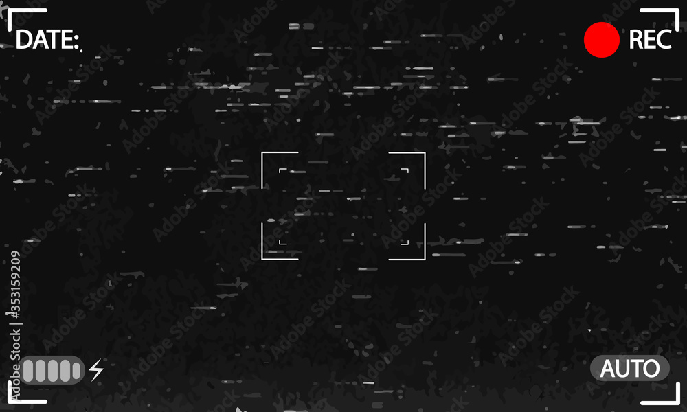 Horror camera background, vector art illustration. Stock Vector | Adobe ...