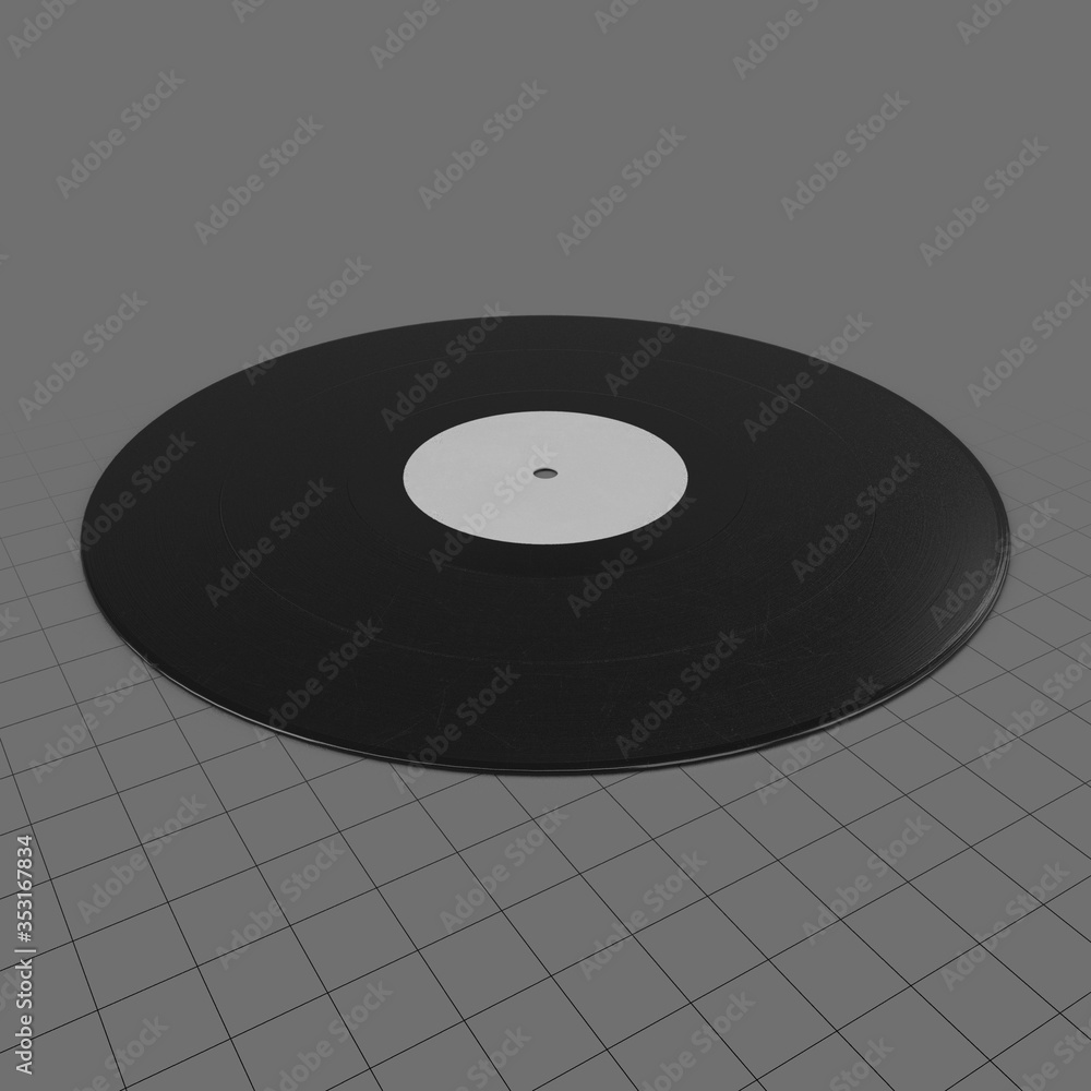 Vinyl record Stock 3D asset | Adobe Stock