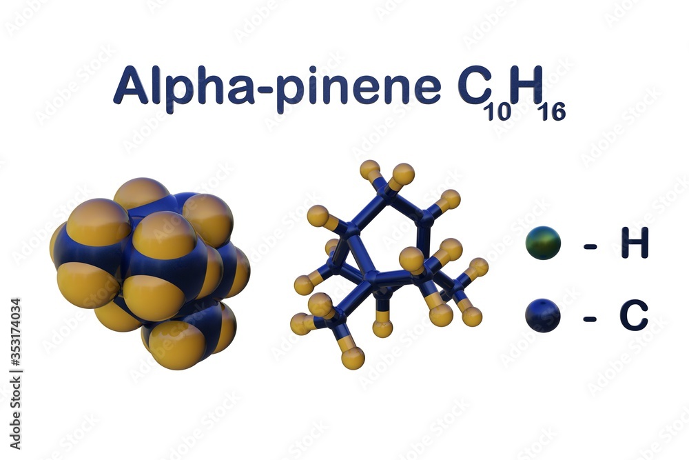Ilustrace „Structural chemical formula and molecular model of alpha ...