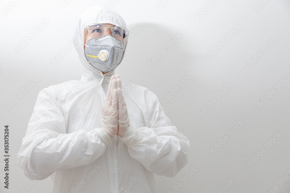 medical in laboratory greet with WAI ( Thai Greetings ) or Namaste ...