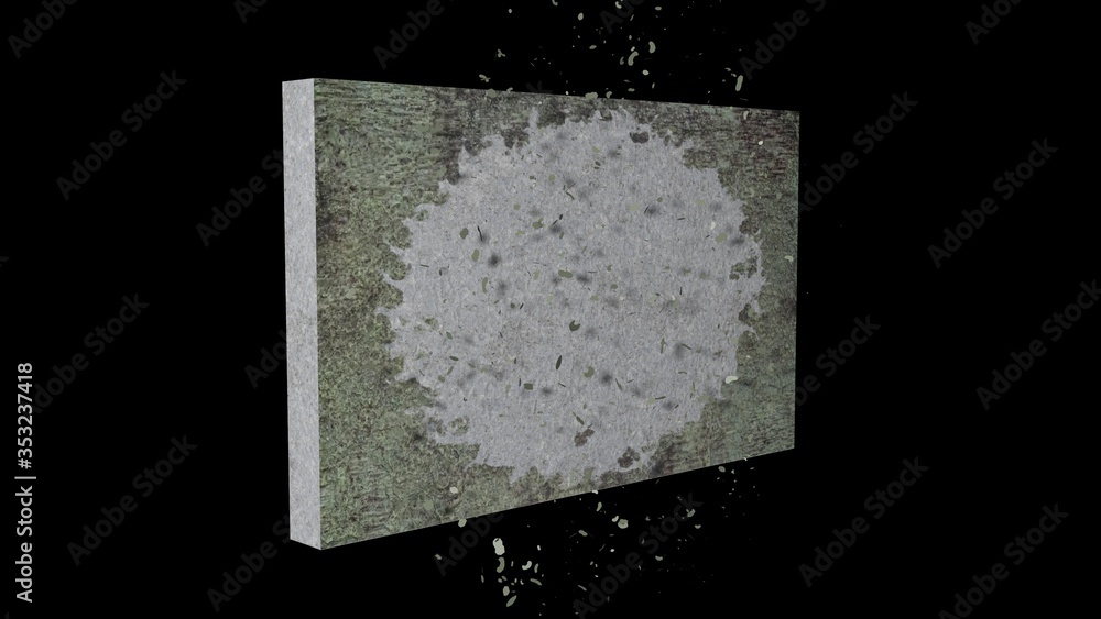 Cement or Concrete Surface transforms from old decaying , flaking ...