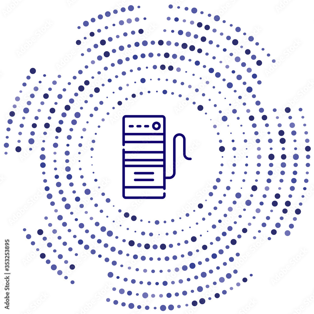 computer tower vector icon. computer tower editable stroke. computer ...