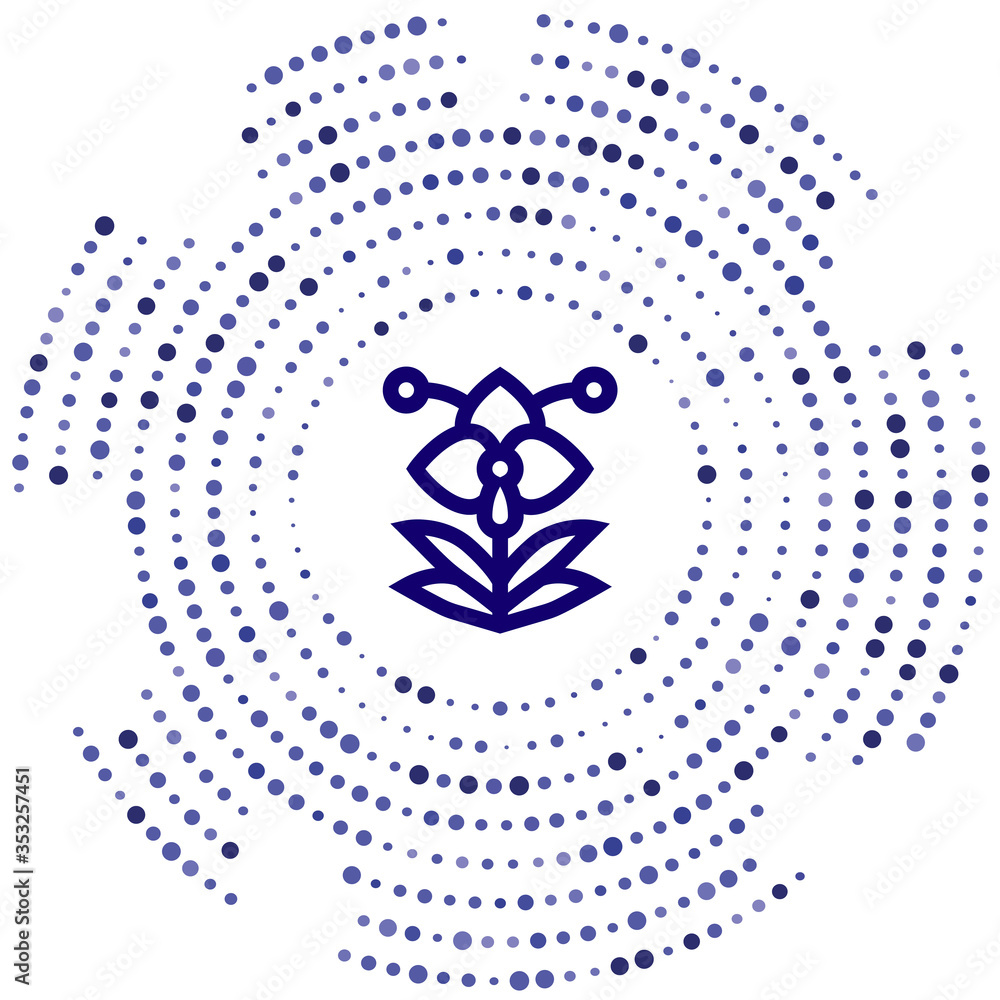 orchid vector icon. orchid editable stroke. orchid linear symbol for ...