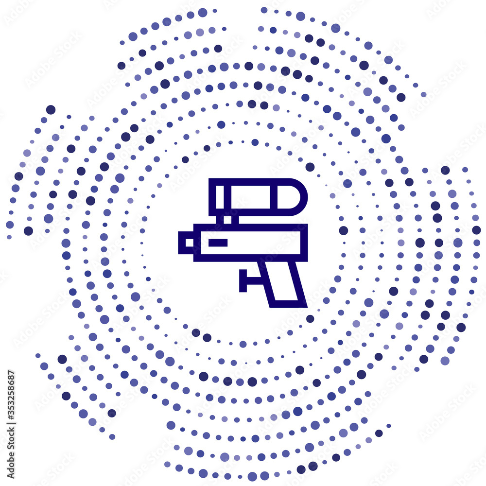 water gun vector icon. water gun editable stroke. water gun linear ...