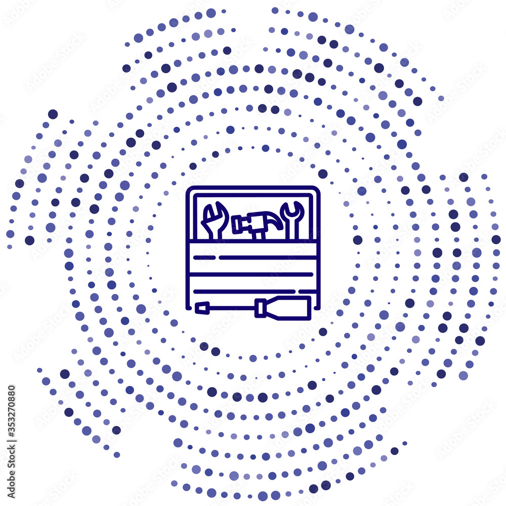 tool box vector icon. tool box editable stroke. tool box linear symbol ...