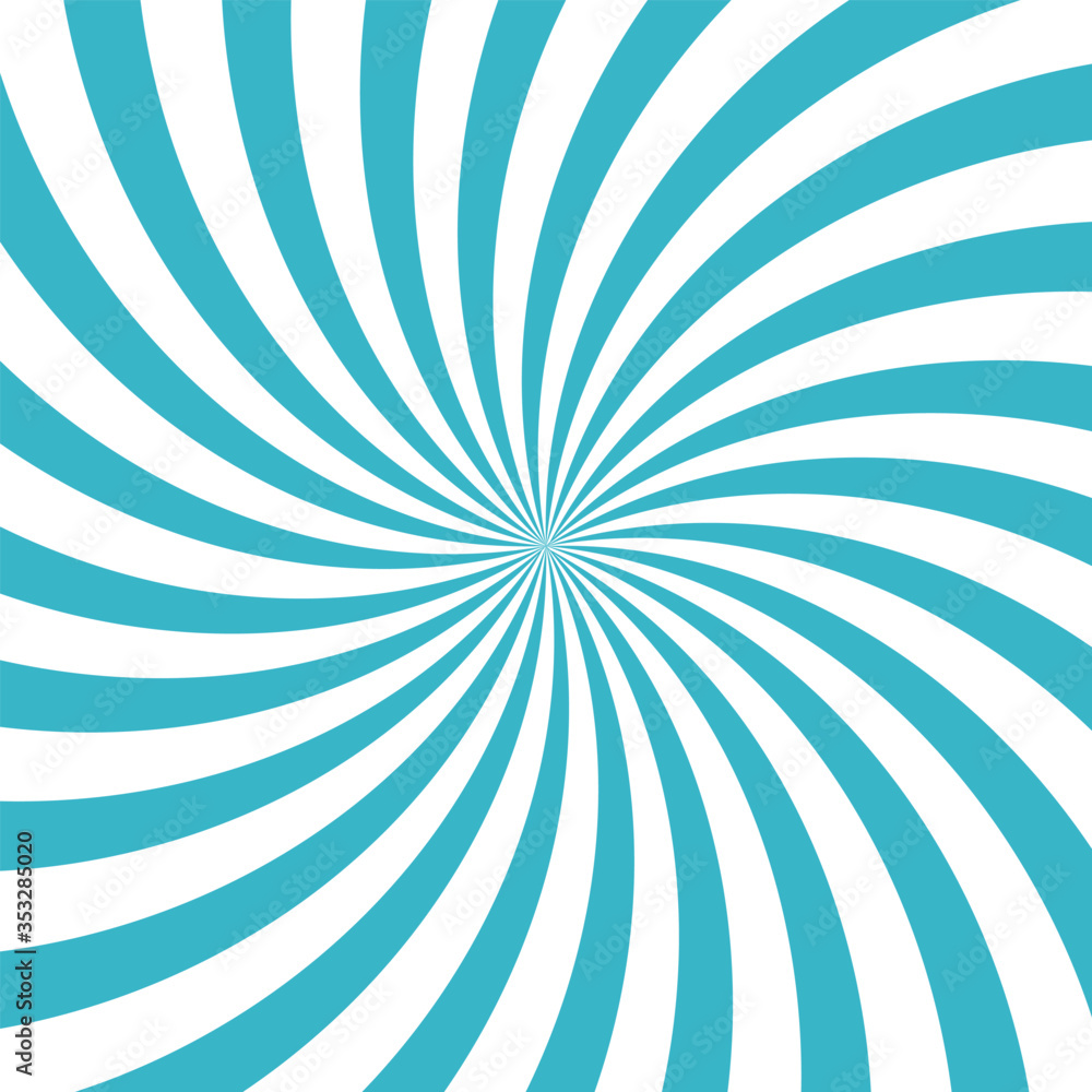 Blue swirl background, poster design template, vector illustration ...