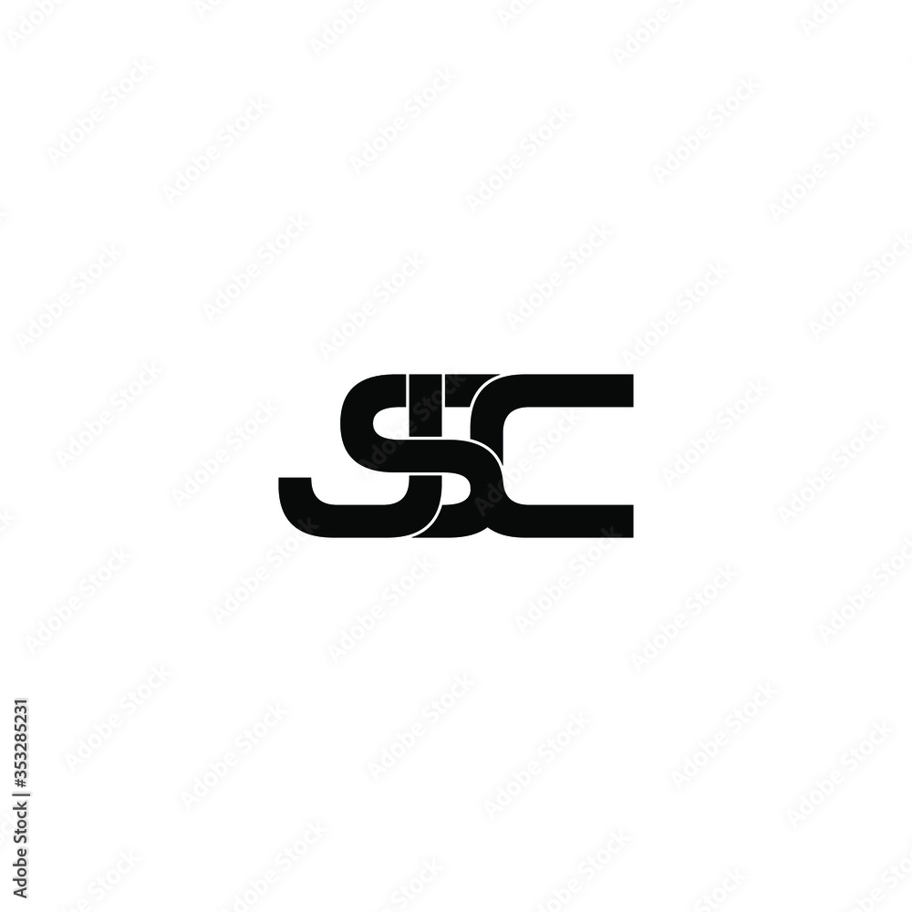 jsc letter original monogram logo design Stock Vector | Adobe Stock