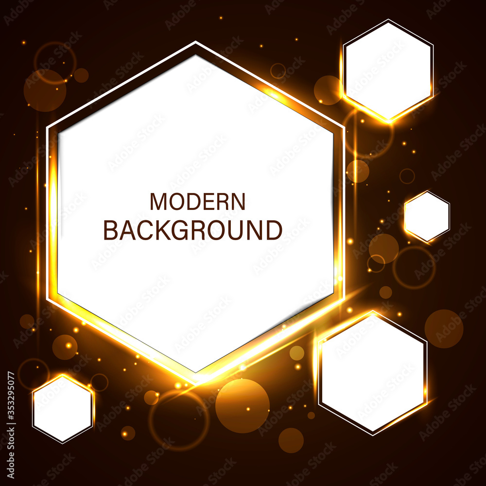 Modern technology banner design with various abstract wavy shapes ...