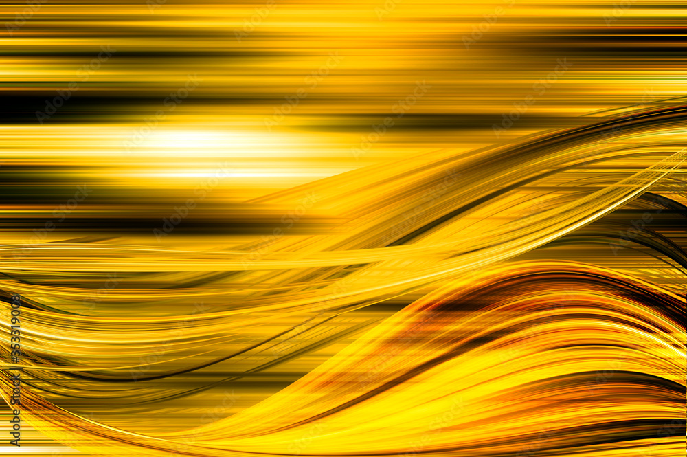abstract gold curve line pattern background ilustração do Stock | Adobe ...