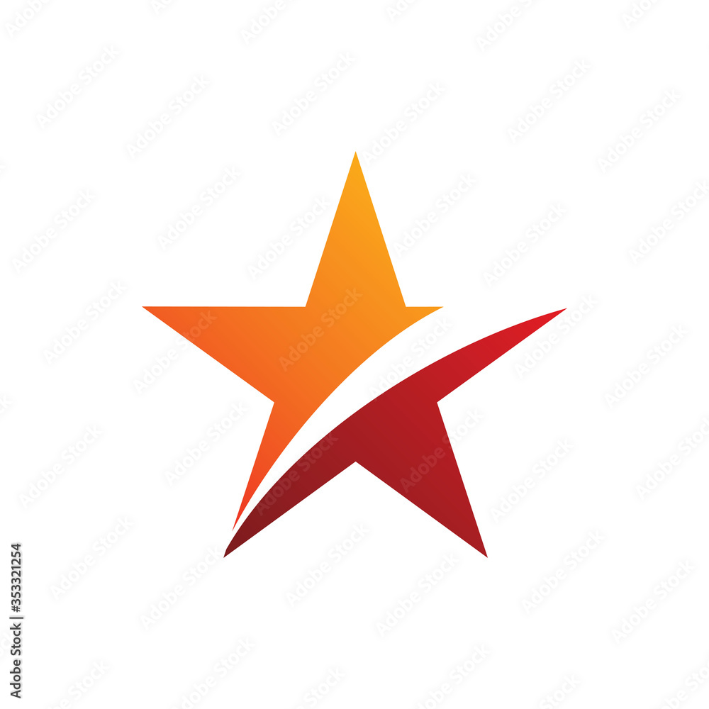star motion move color shape logo design Stock Vector | Adobe Stock