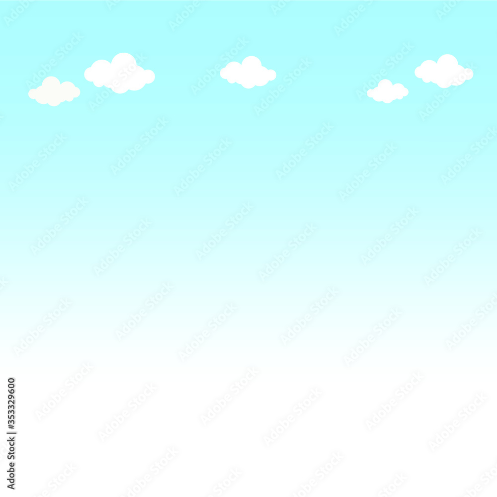 sky with cloud design gradient background vector Stock Vector | Adobe Stock