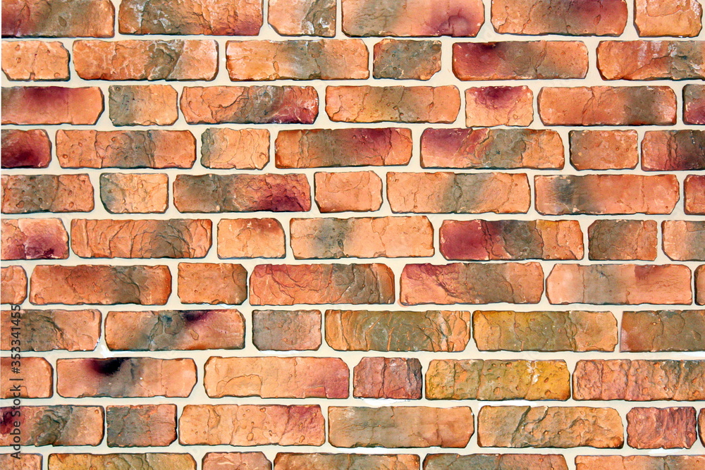 Stone laying, bricks, shell rock and cement coating used in the ...