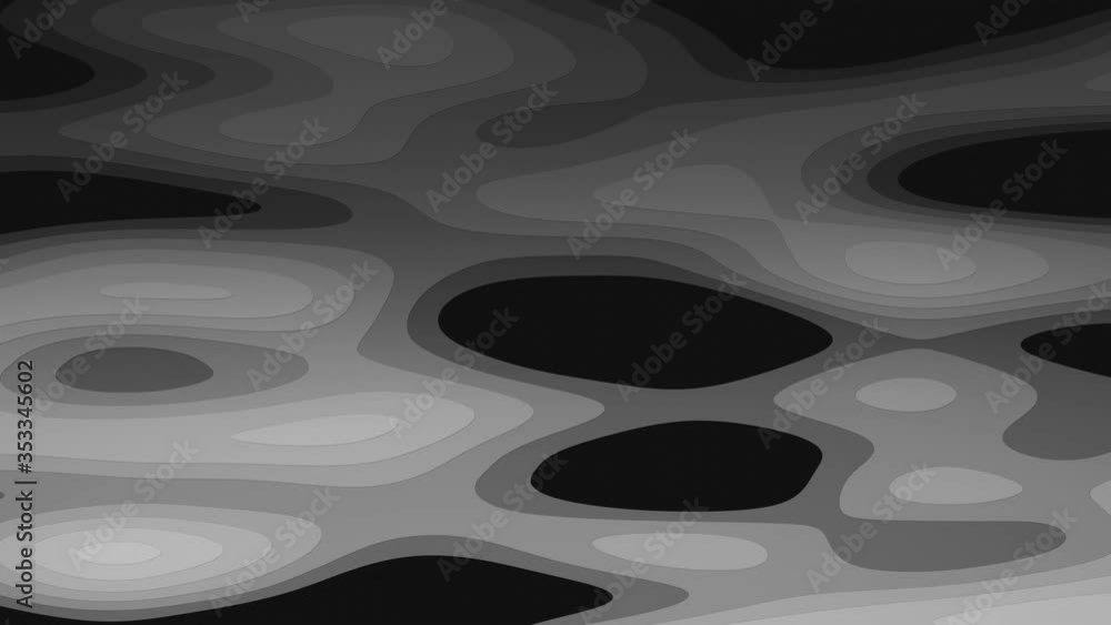 Video „abstract black and white background with wavy layers. 3d ...