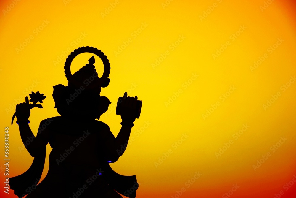 Statue of Ganesha, Statue of Shree Ganesha, Shadow of Statue, Lord ...