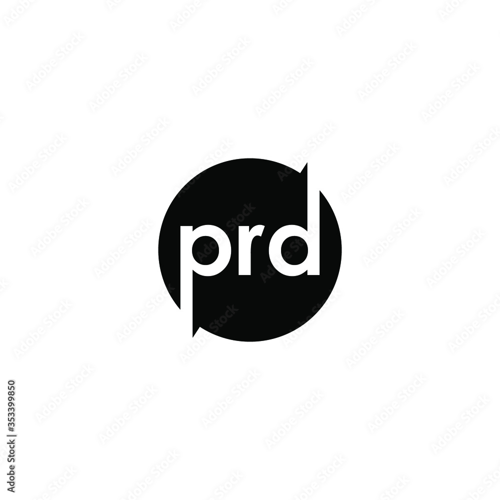 prd letter original monogram logo design Stock Vector | Adobe Stock