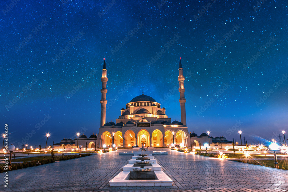 Islamic Mosques At Night