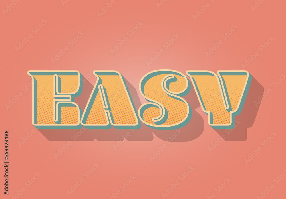 Textured 3D Text Effect Stock Template | Adobe Stock