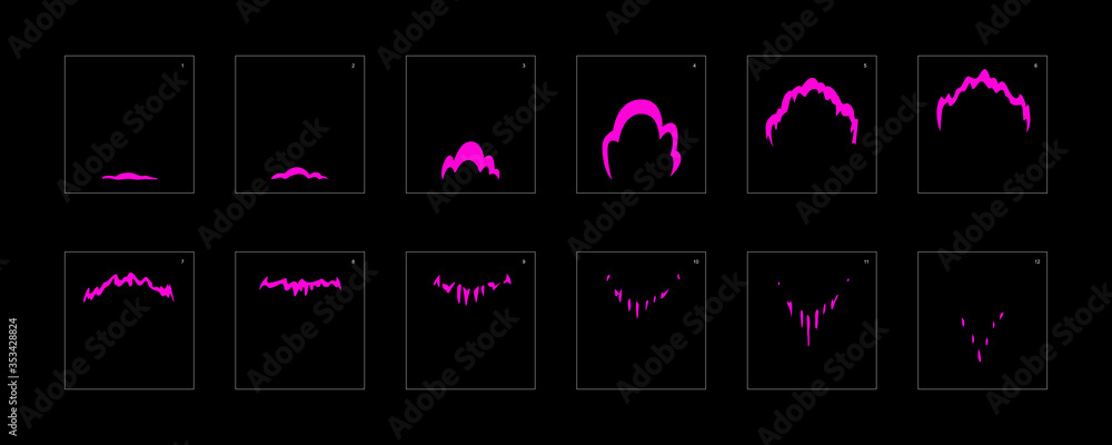 Poison explosion effect. Explosion Animation effect. Animation Sprite ...