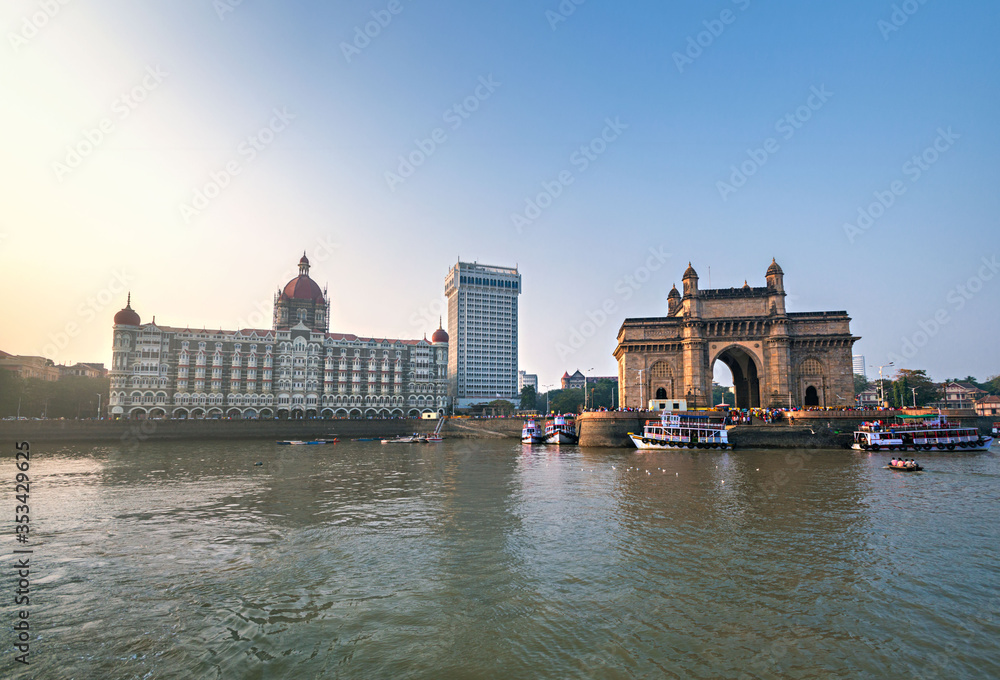 .Gateway Of India arch-monument used as a symbolic ceremonial entrance ...
