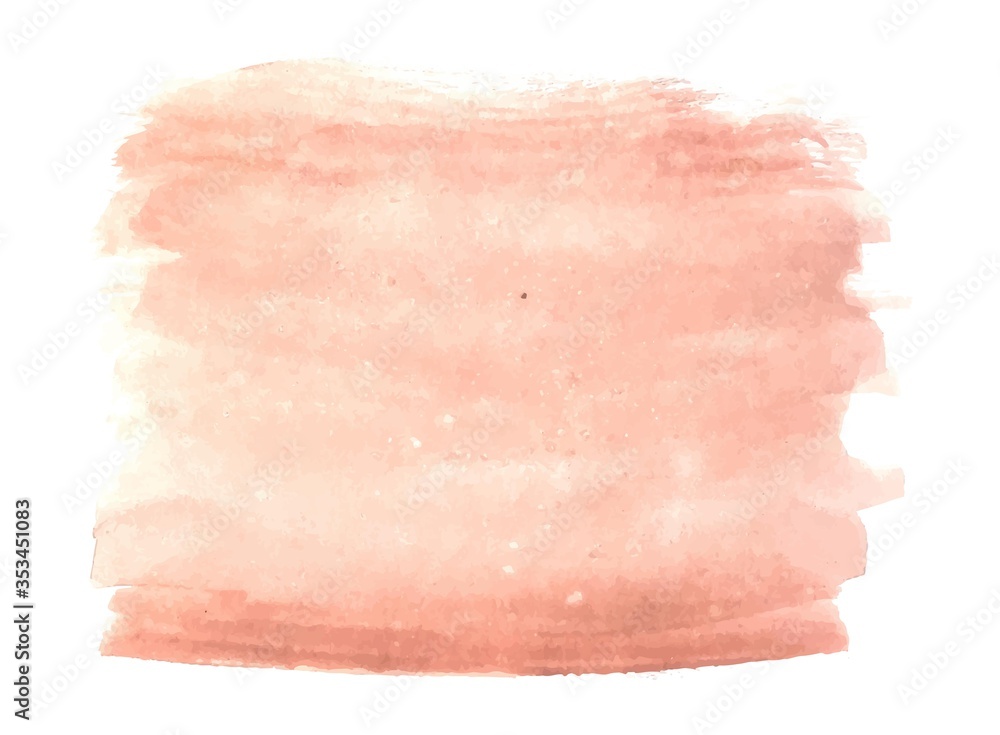 Vector watercolor cream color smear isolated on a white background ...
