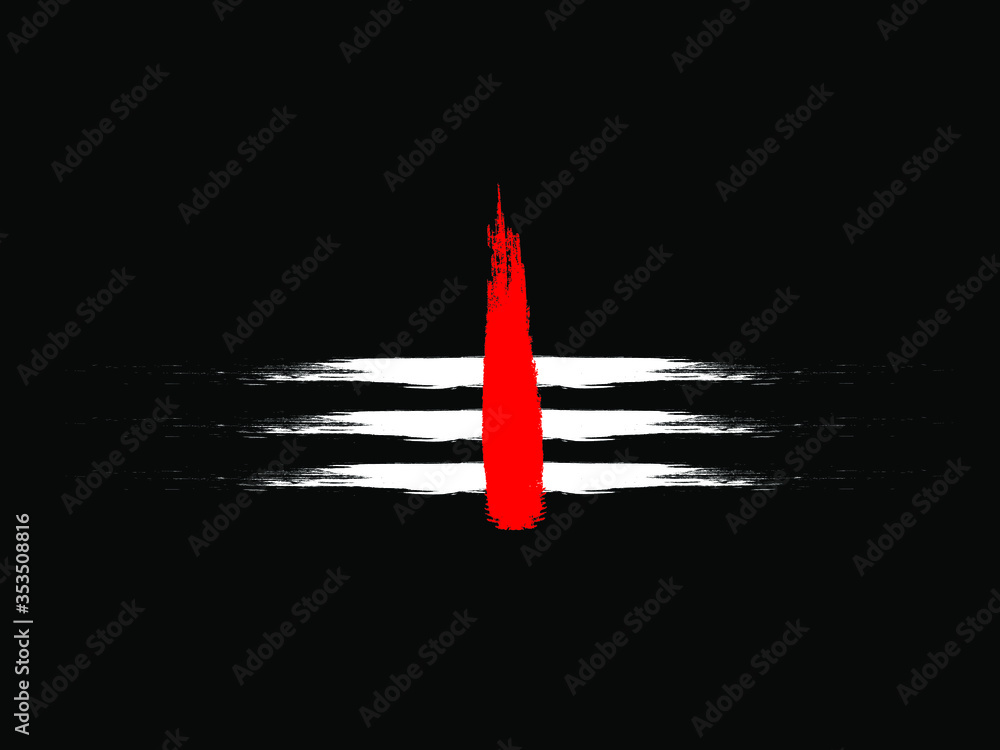 Mahadev tilak graphic trendy symbol unique vector art. Stock Vector ...