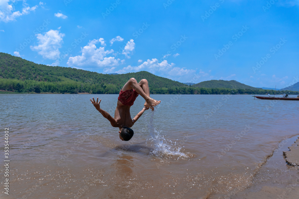 The Mekong River is a refreshing way to cool off on a hot summer day ...