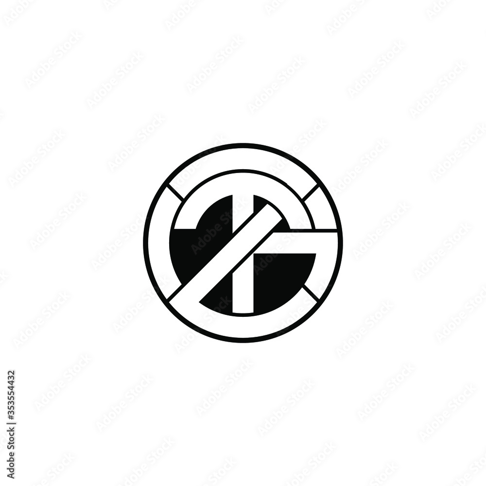 gtz letter original monogram logo design Stock Vector | Adobe Stock