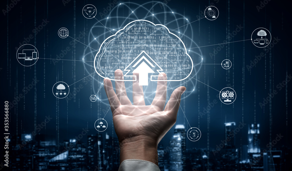 Cloud computing technology and online data storage for business network ...