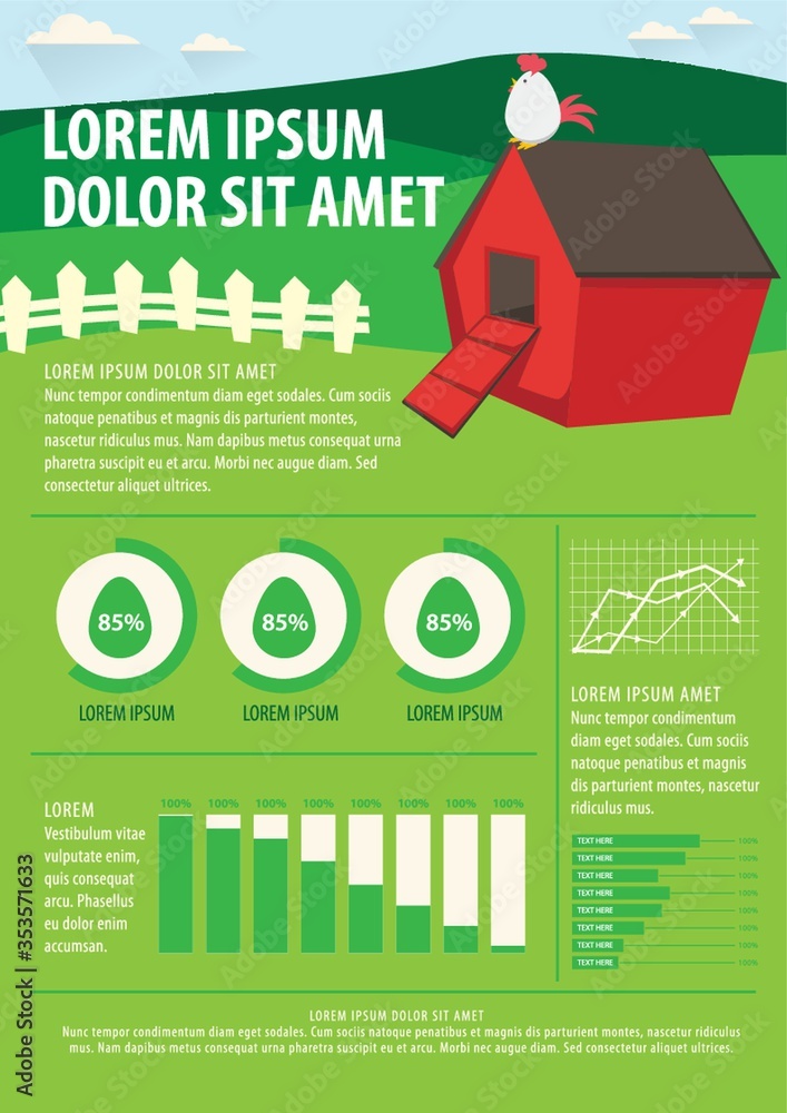 Poultry infographic Stock Vector | Adobe Stock