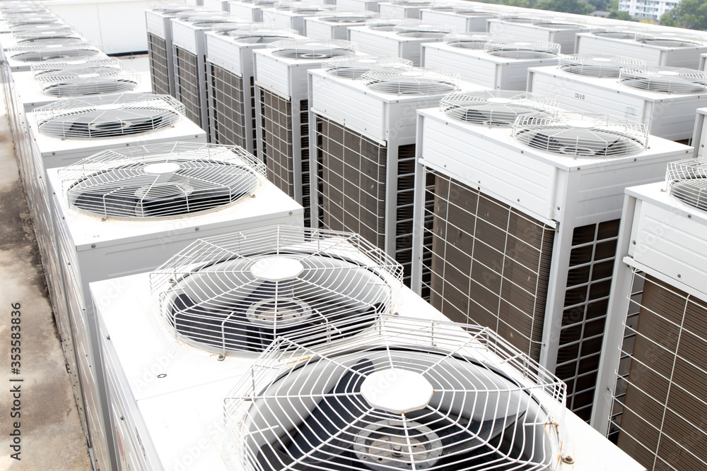 Air conditioner outside unit compressors,Multiple machines, Air ...