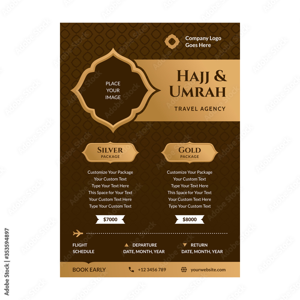 islamic flyer design template vector Stock Vector | Adobe Stock
