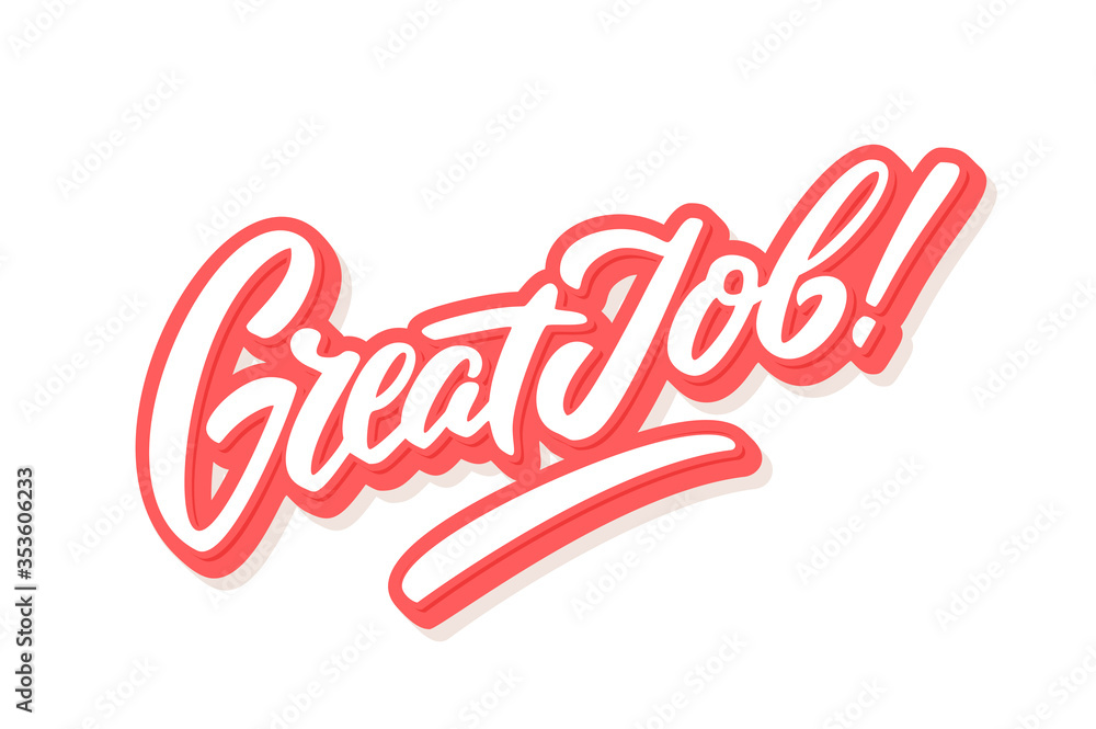 Great Job banner. Stock Vector | Adobe Stock