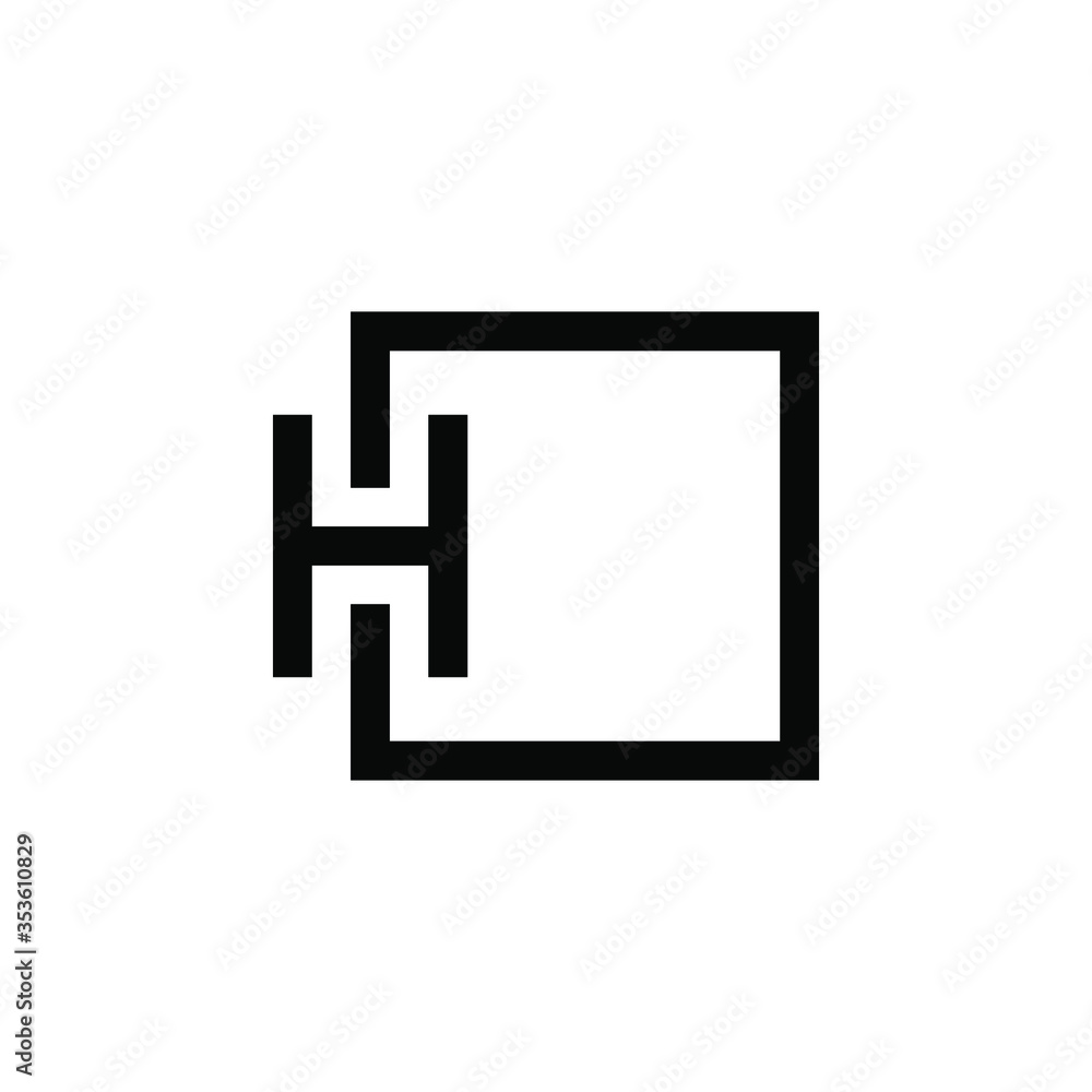 Letter H logo design icon template Stock Vector | Adobe Stock