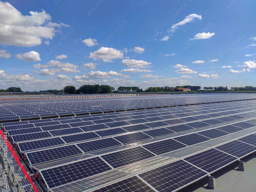 Solar panel mounting structure installation Stock Photo | Adobe Stock