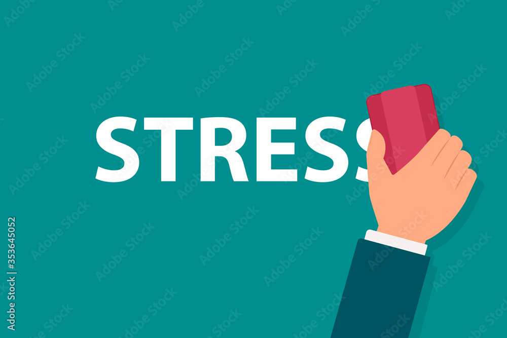 Stress relief poster. Clipart image Stock Vector | Adobe Stock