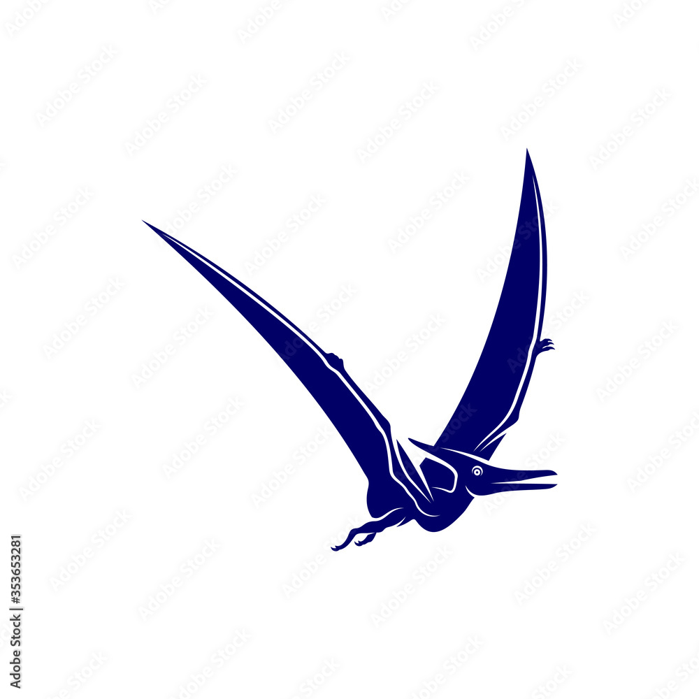 Pterosaurs logo design vector. Icon Symbol. Template Illustration Stock ...