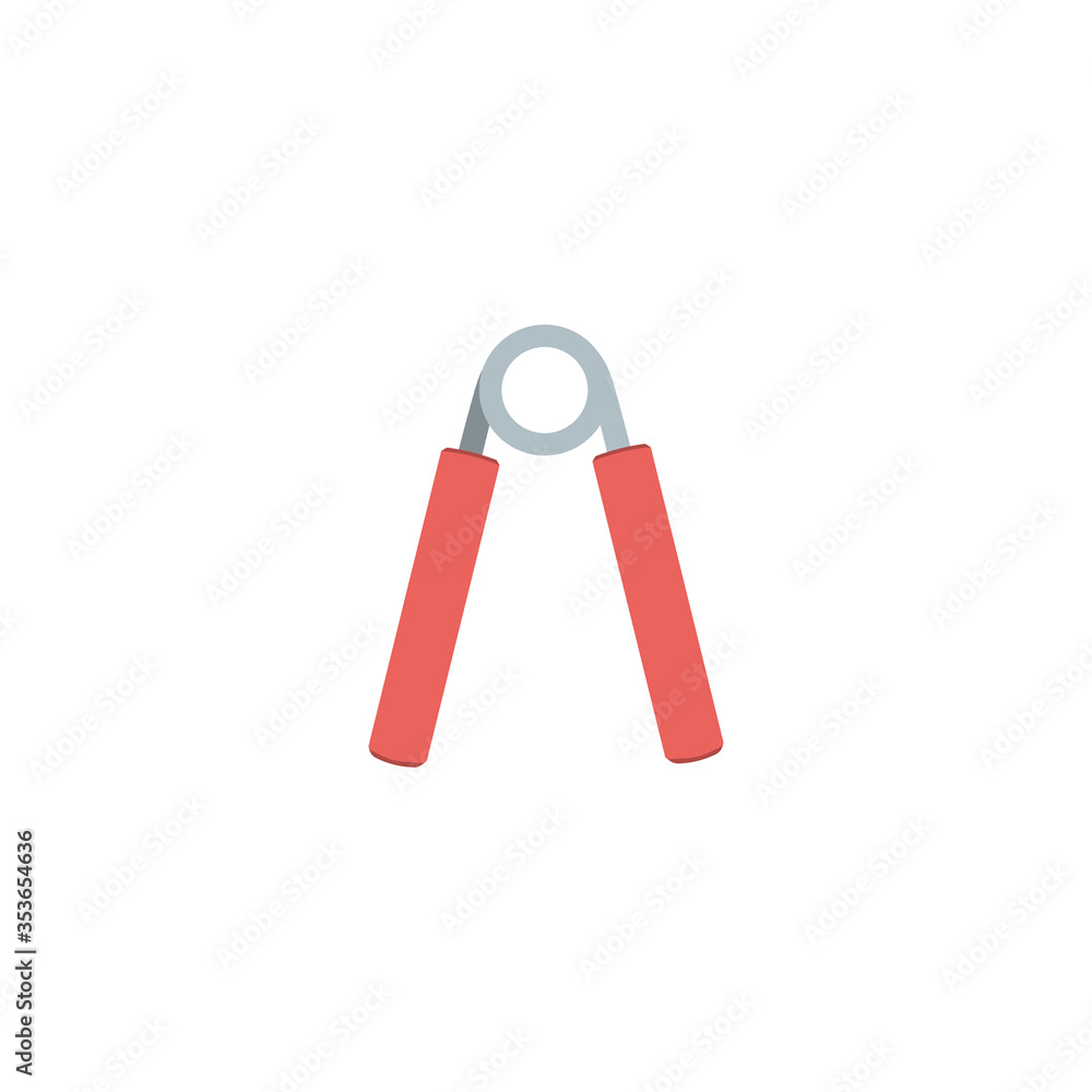 Hand gripper icon. Clipart image isolated on white background Stock ...