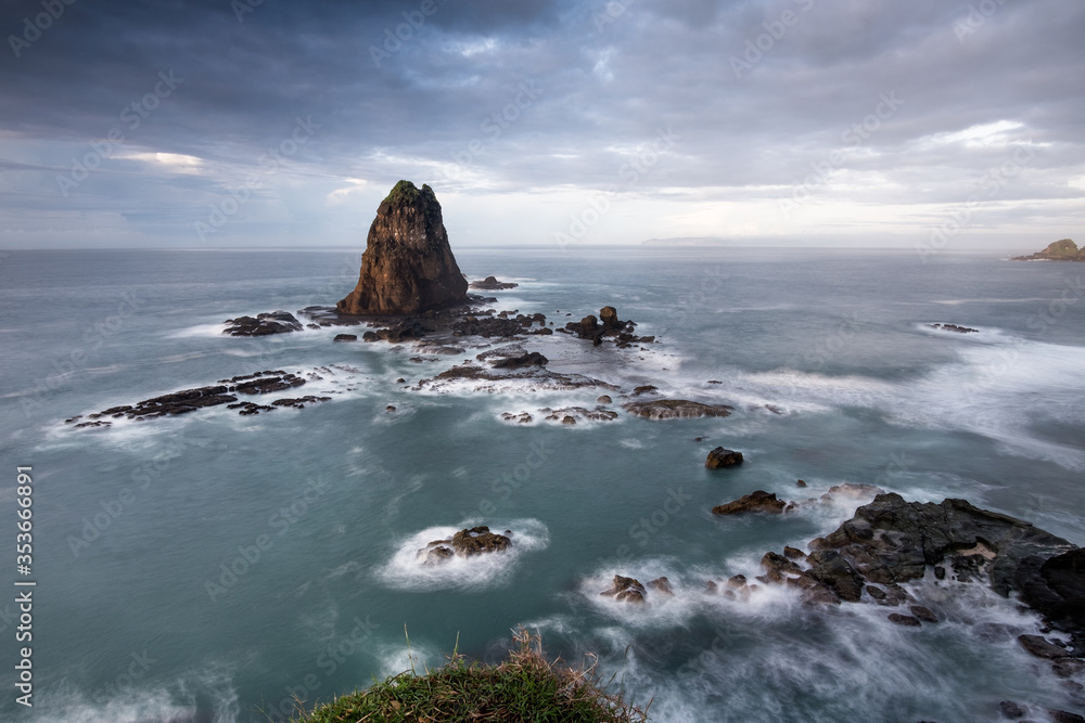 stormy sea and rocks Stock Photo | Adobe Stock