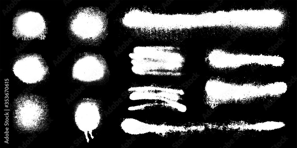 White color paint splash. Grain design element. Spray. Urban concept ...