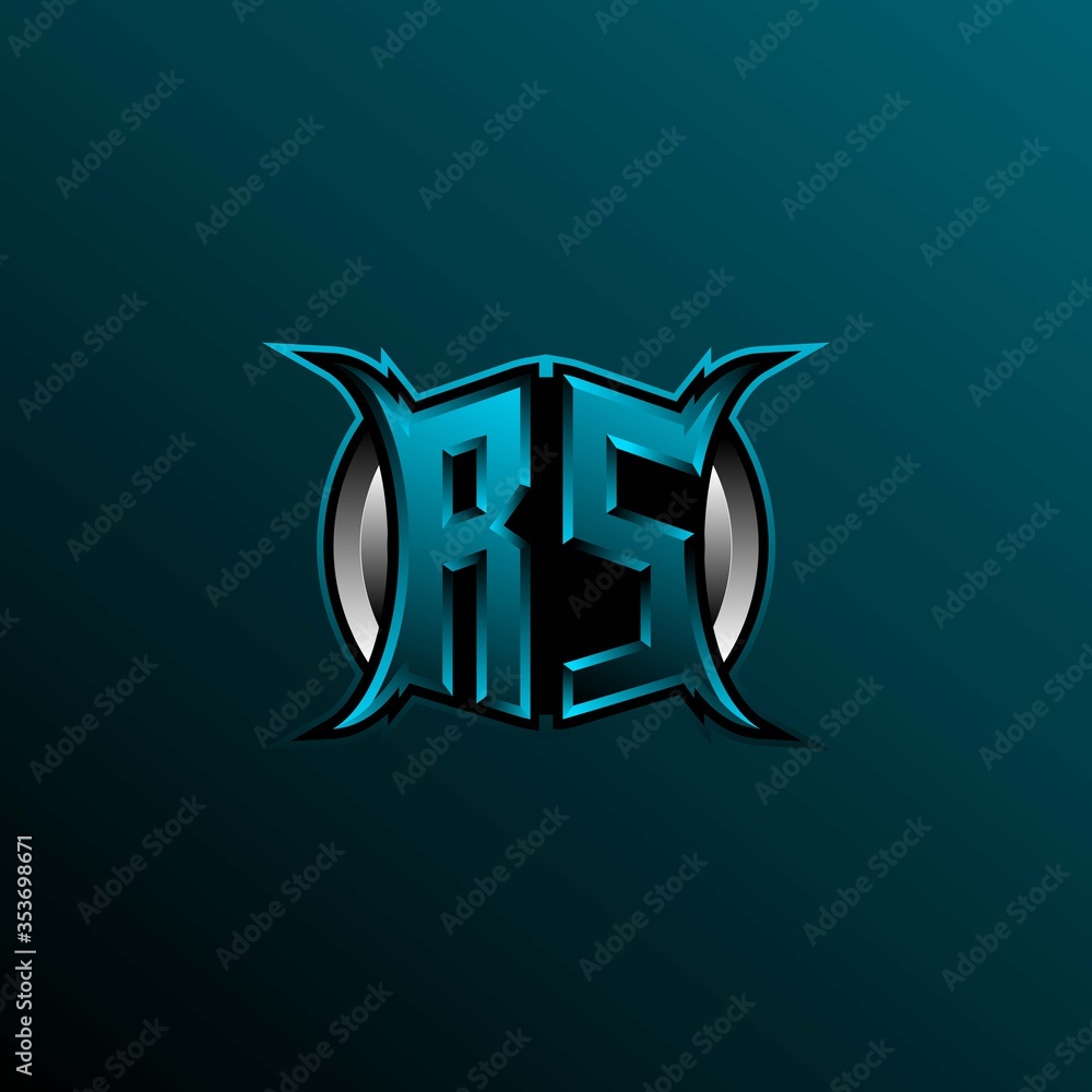 Initial RS logo design, Initial RS logo design with Circle style, Logo ...