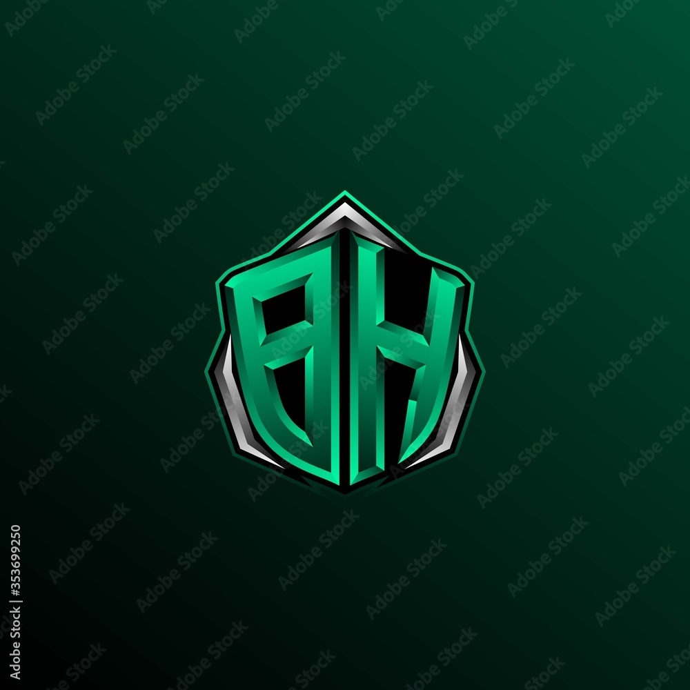 Initial BH logo design, Initial BH logo design with Circle style, Logo ...